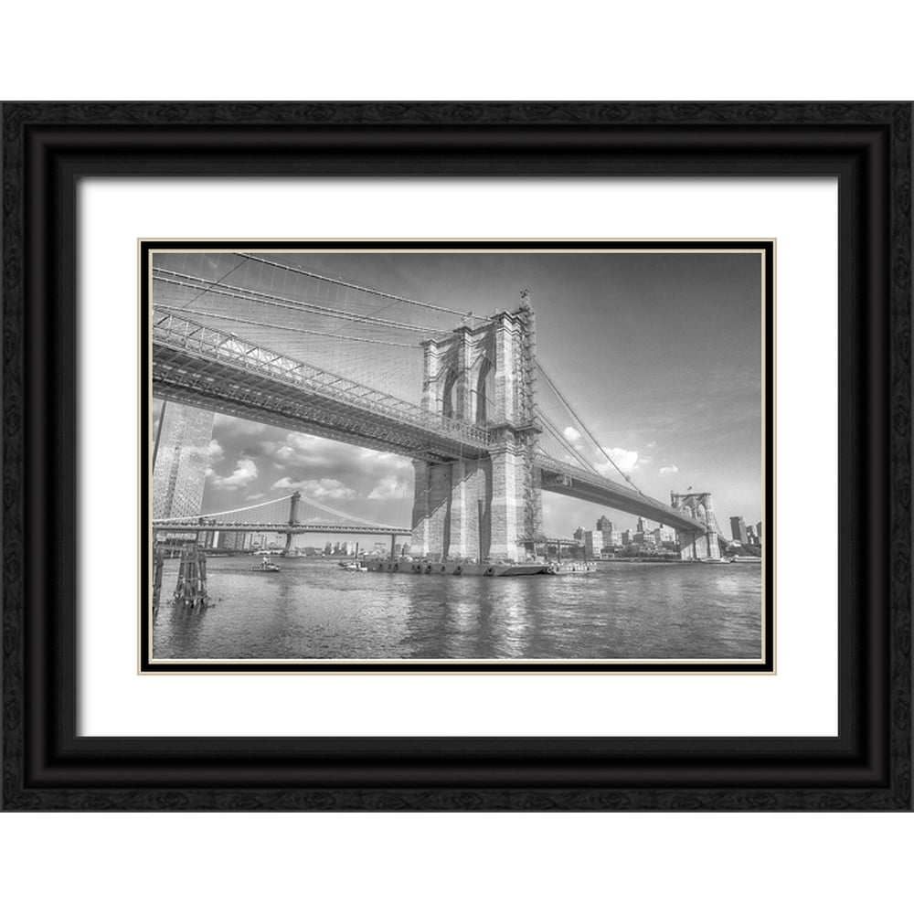 DeLuca, Pat 14x11 Black Ornate Wood Framed with Double Matting Museum ...