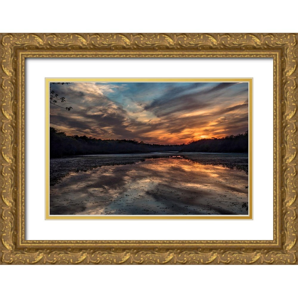 DeLuca, Pat 18x13 Gold Ornate Wood Framed with Double Matting Museum ...