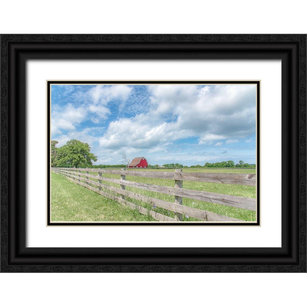 DeLuca, Pat 32x23 Black Ornate Wood Framed with Double Matting Museum ...