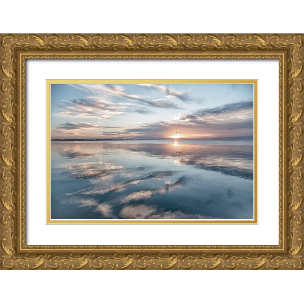 DeLuca, Pat 32x23 Gold Ornate Wood Framed with Double Matting Museum ...