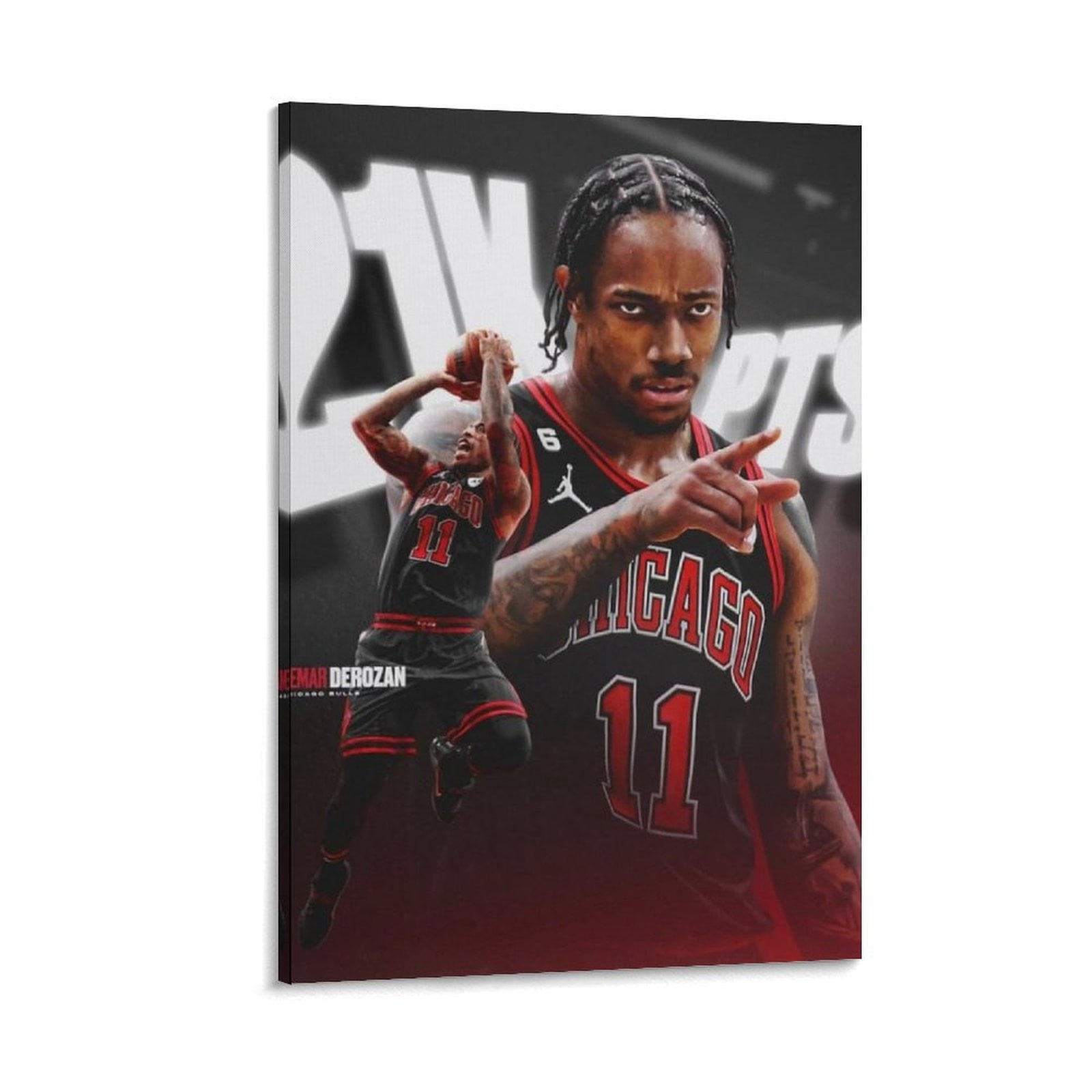 DeMar DeRozan Canvas Poster Posters Wall Art Painting Canvas Gift ...