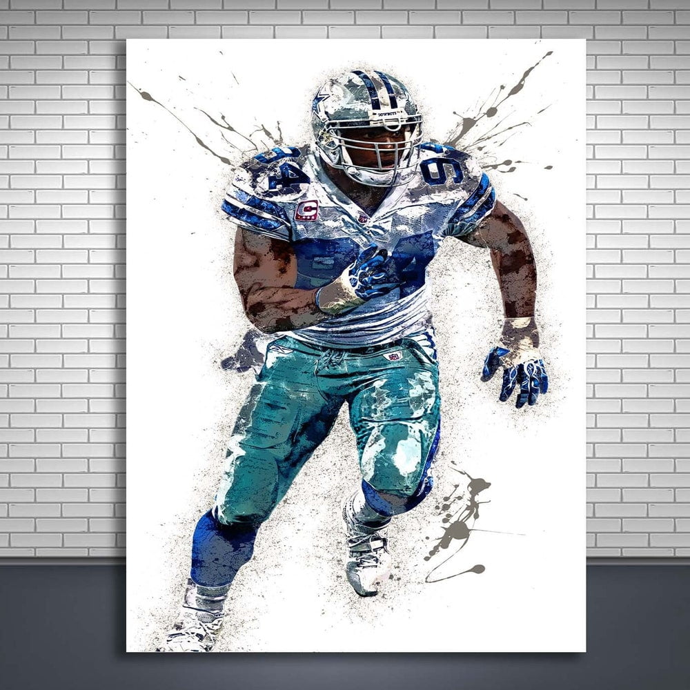 DeMarcus Ware Poster, COWBOYS football team, sport poster, Man Cave ...