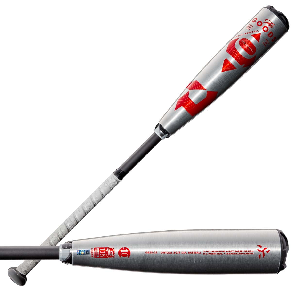 DeMarini 2022 The Goods 2 3/4" Barrel -10 Baseball USSSA Bat - Walmart.com