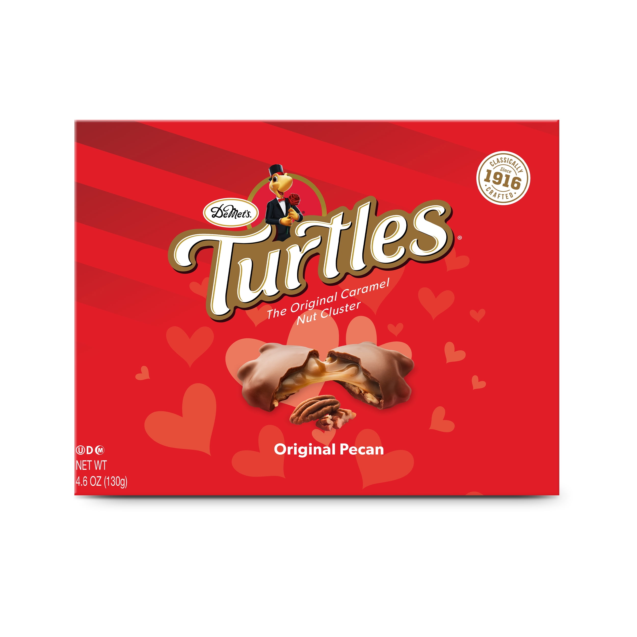 DeMet's Turtles, Original Milk Chocolate Pecan Valentine's Gift Box, 4. ...