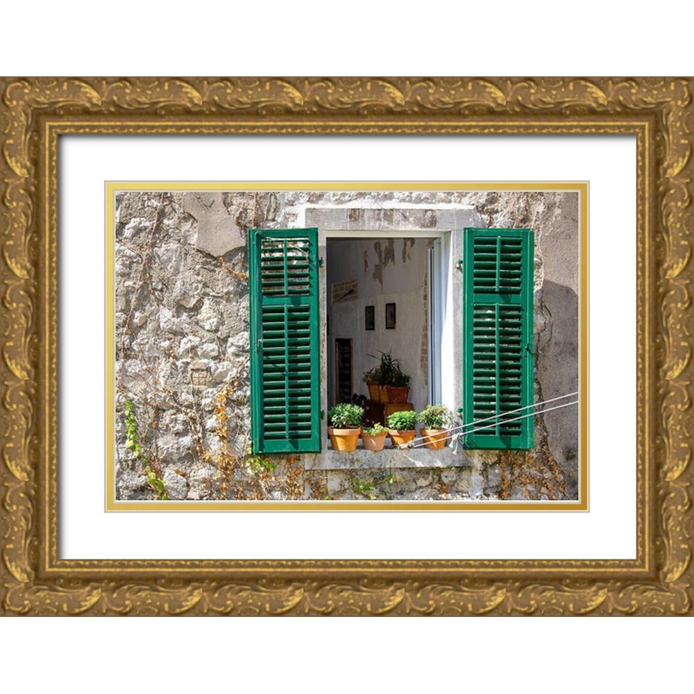 DeNardo, Laura 14x11 Gold Ornate Wood Framed with Double Matting Museum ...