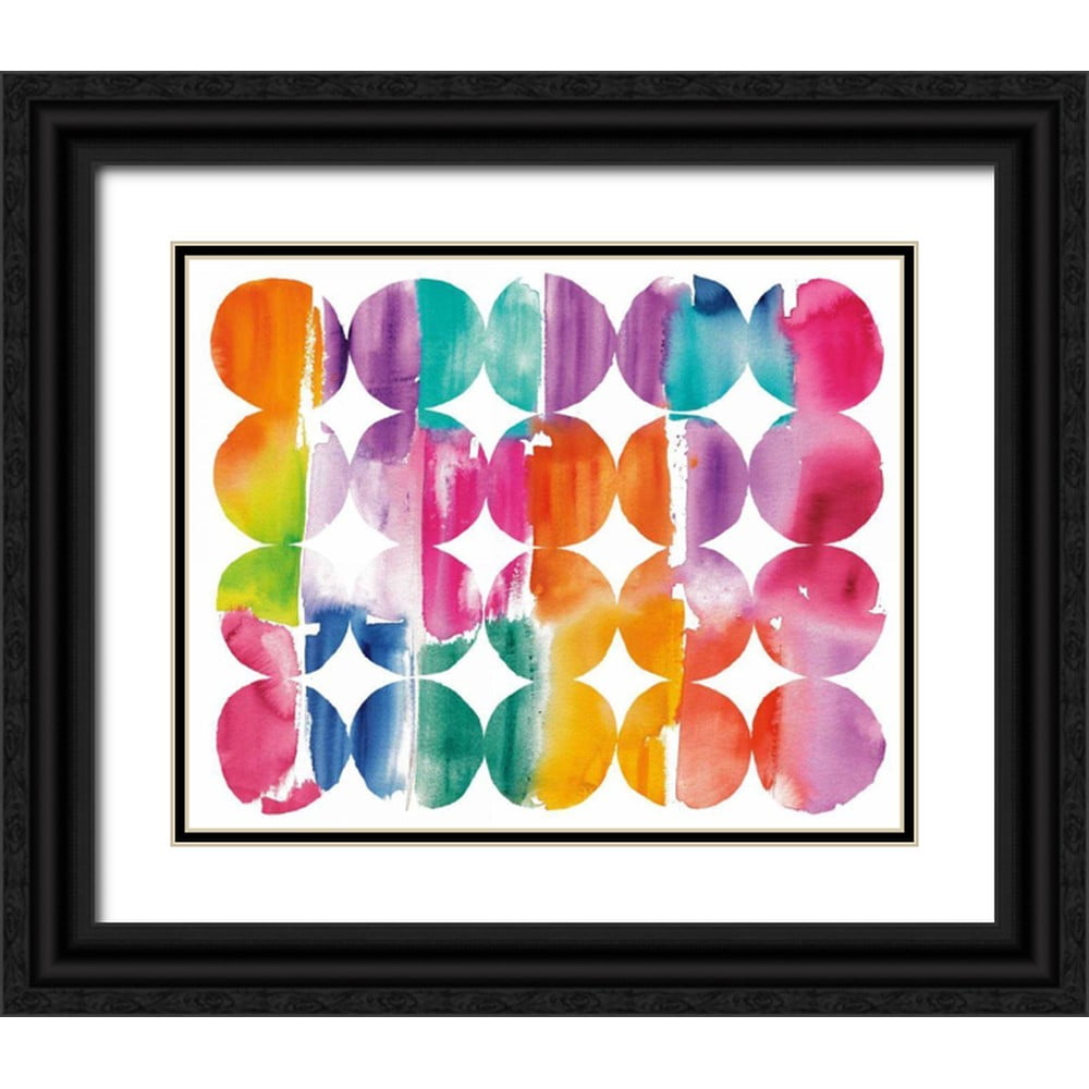 DeNeige, Elyse 14x12 Black Ornate Wood Framed with Double Matting ...