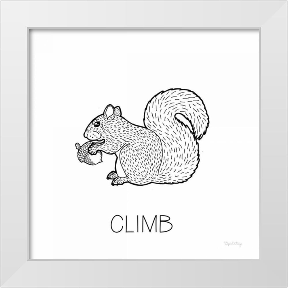 DeNeige, Elyse 15x15 White Modern Wood Framed Museum Art Print Titled - Color the Forest VIII ...