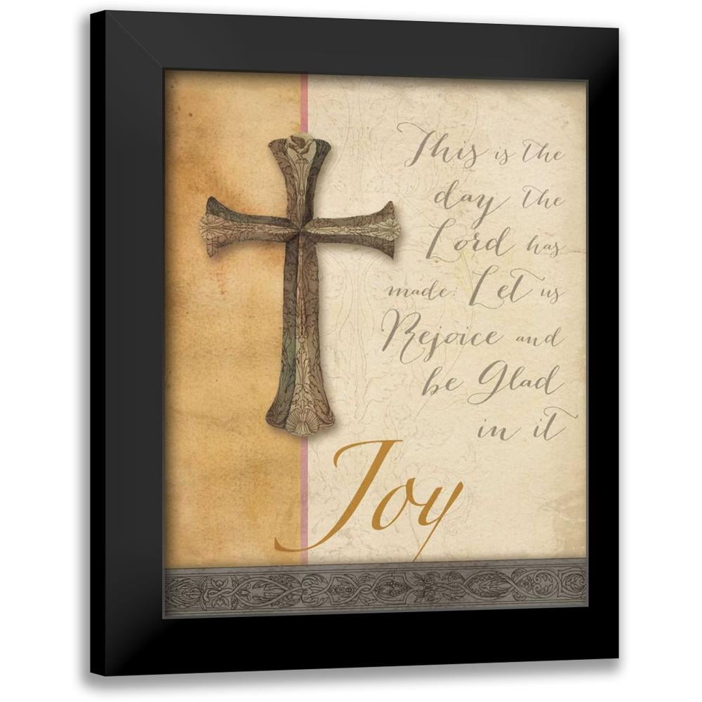 DeNeige, Elyse 15x18 Black Modern Framed Museum Art Print Titled - Words for Worship Joy ...