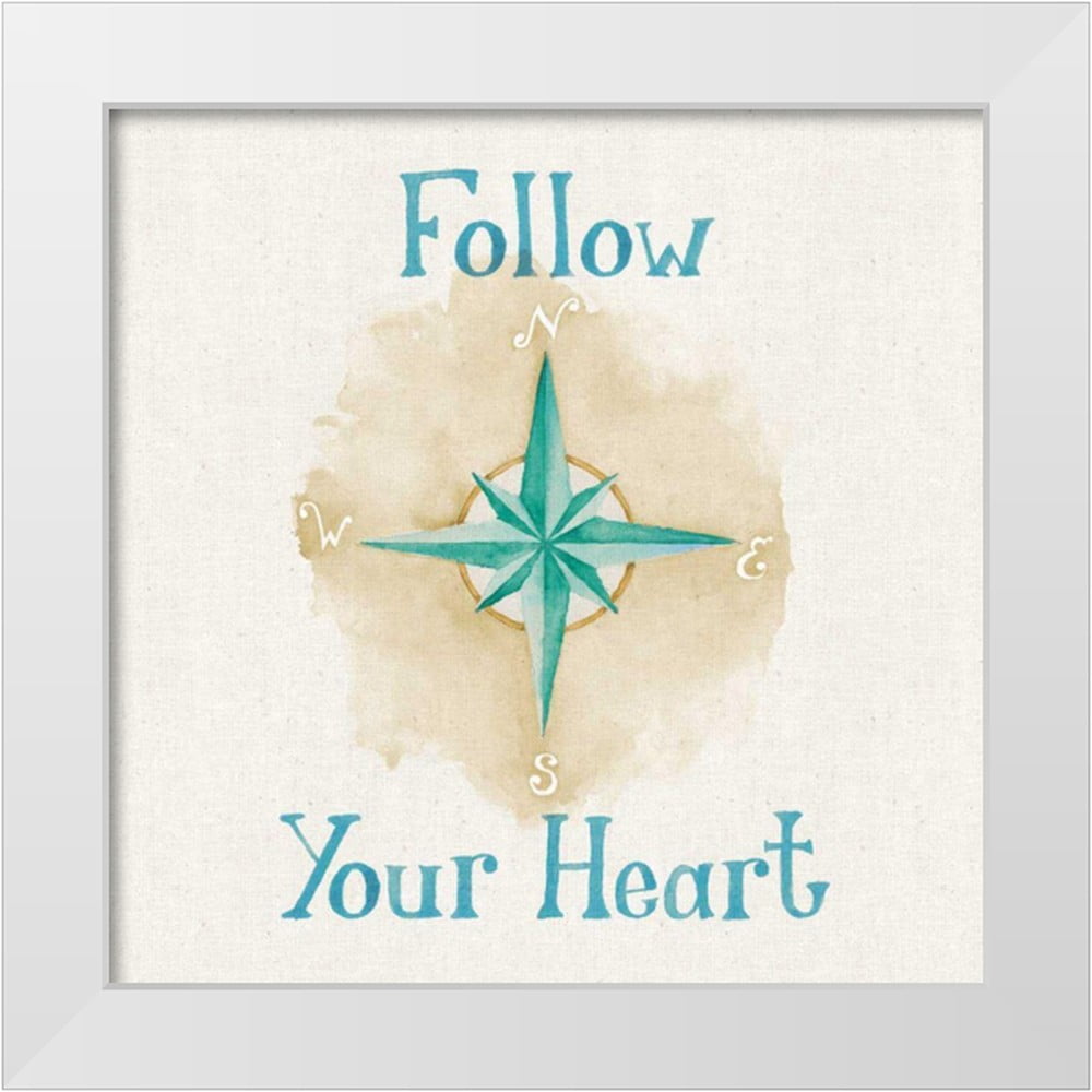 DeNeige, Elyse 20x20 White Modern Wood Framed Museum Art Print Titled - New Horizons IV Words ...