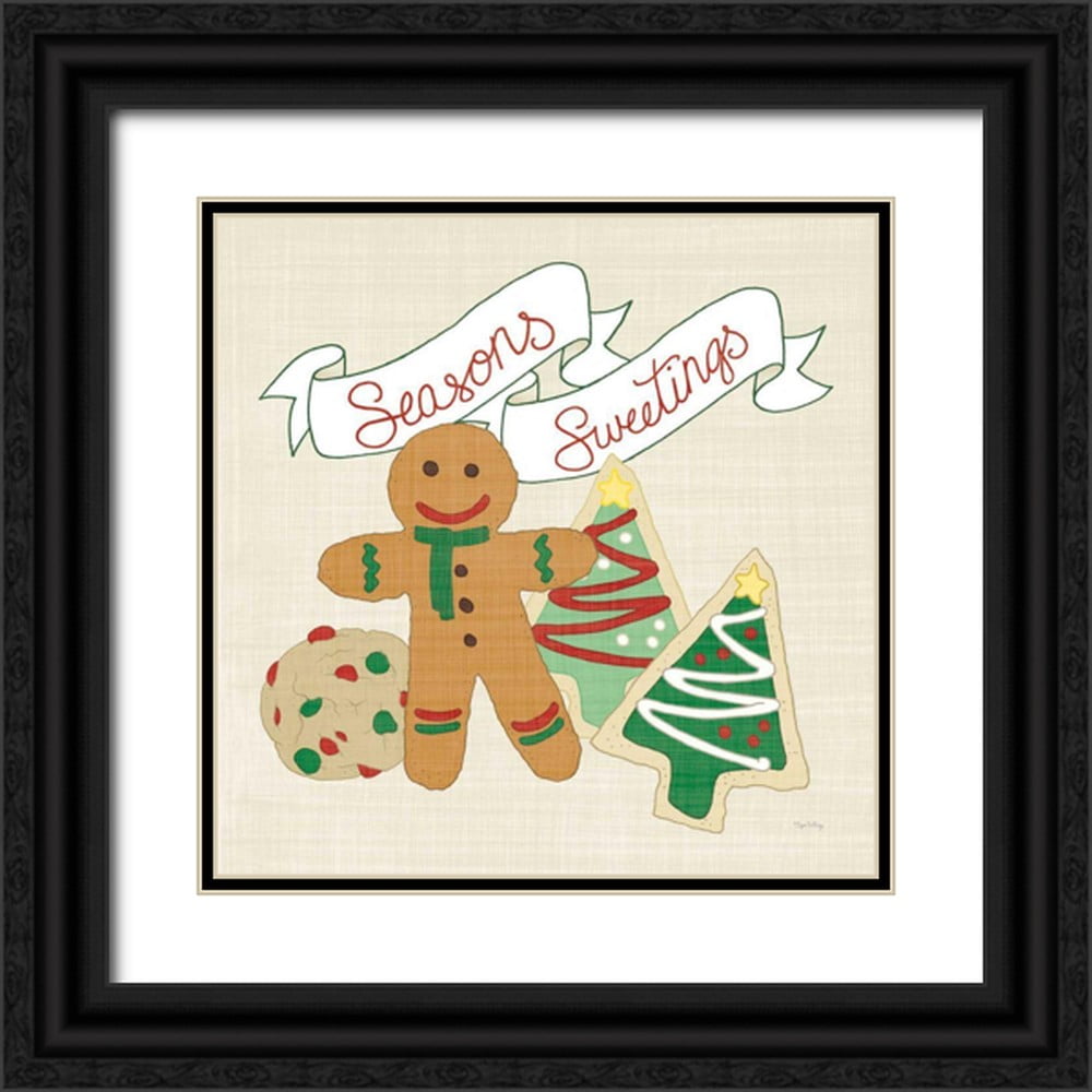 DeNeige, Elyse 26x26 Black Ornate Wood Framed with Double Matting Museum Art Print Titled ...