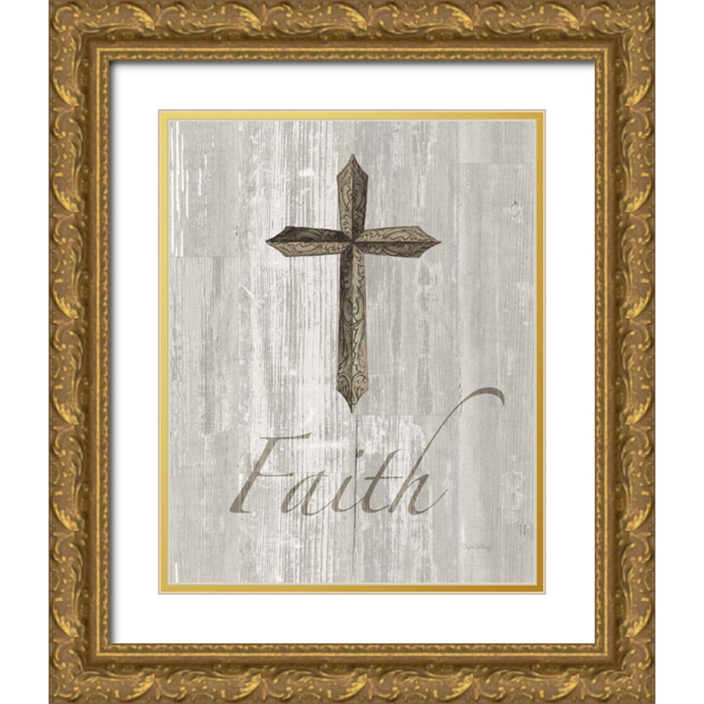 DeNeige, Elyse 26x32 Gold Ornate Wood Framed with Double Matting Museum ...