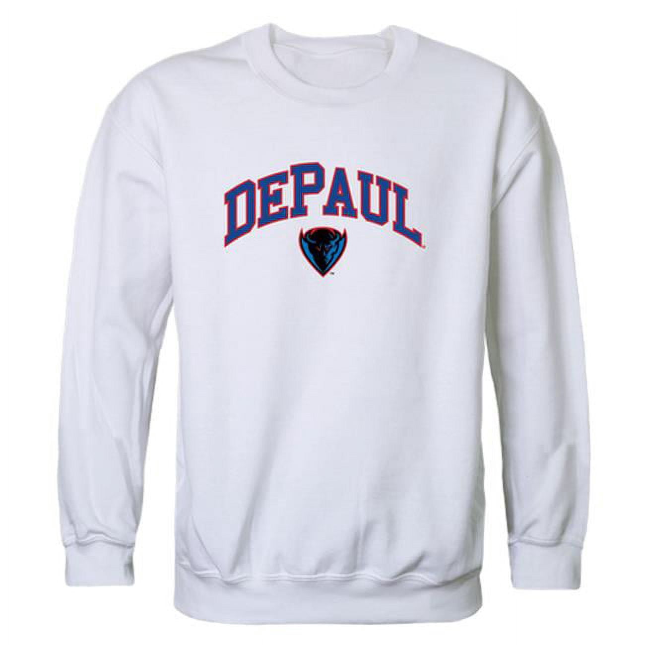 DePaul University Men Campus Crewneck Sweatshirt, White - Extra Large ...