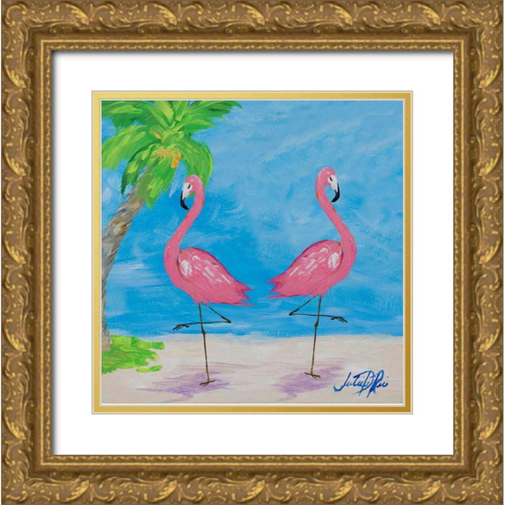 DeRice, Julie 12x12 Gold Ornate Wood Framed with Double Matting Museum ...
