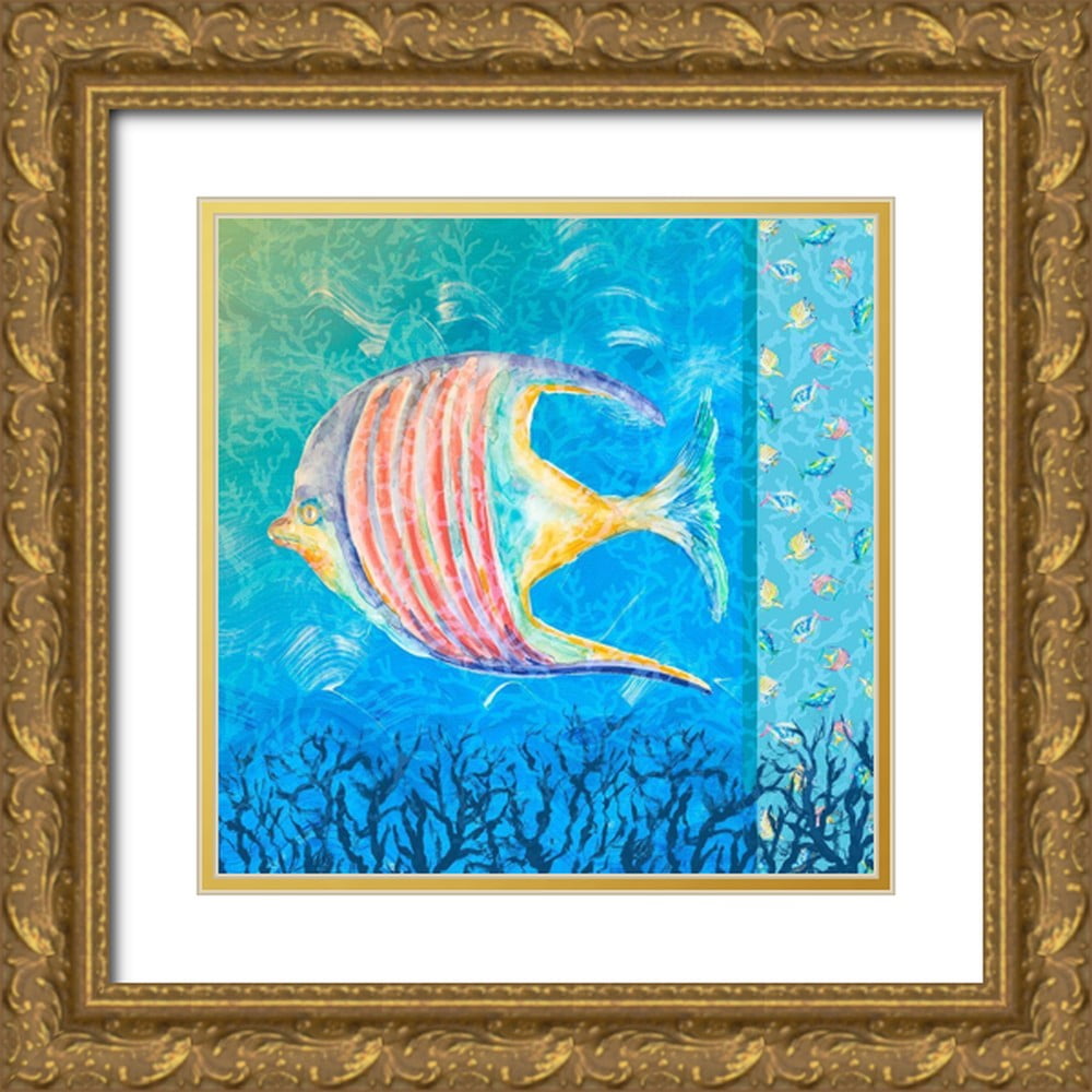 DeRice, Julie 12x12 Gold Ornate Wood Framed with Double Matting Museum ...