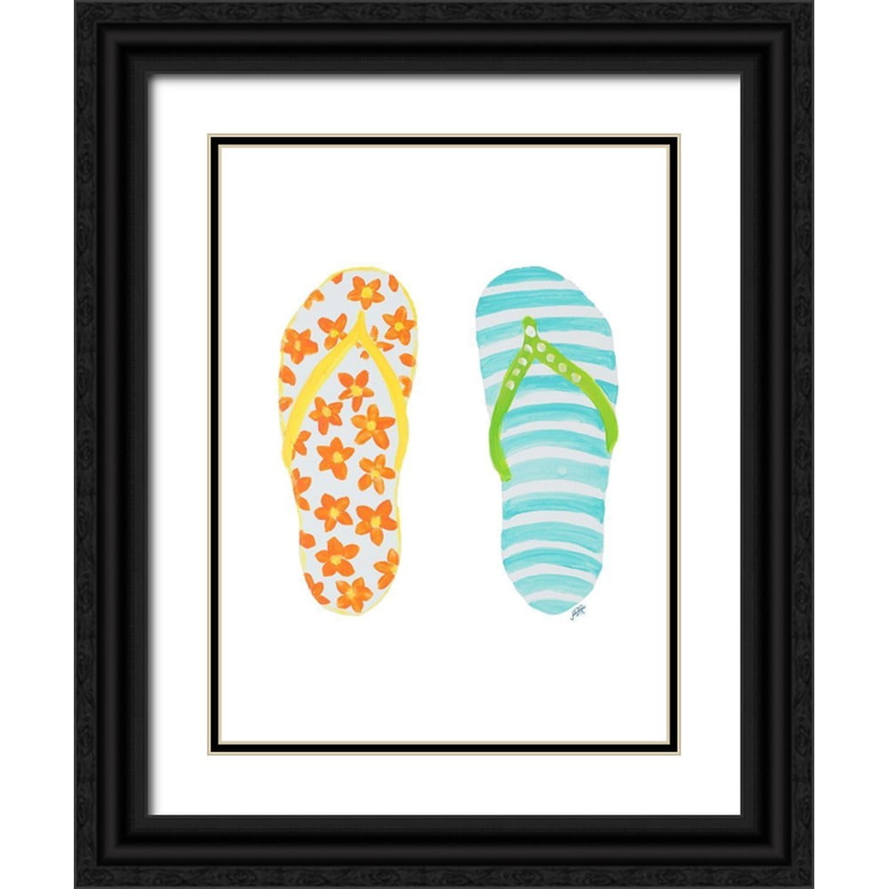 DeRice, Julie 12x14 Black Ornate Wood Framed with Double Matting Museum ...