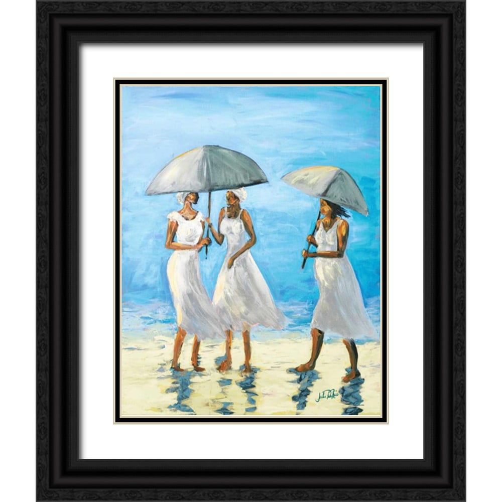 DeRice, Julie 12x14 Black Ornate Wood Framed with Double Matting Museum ...