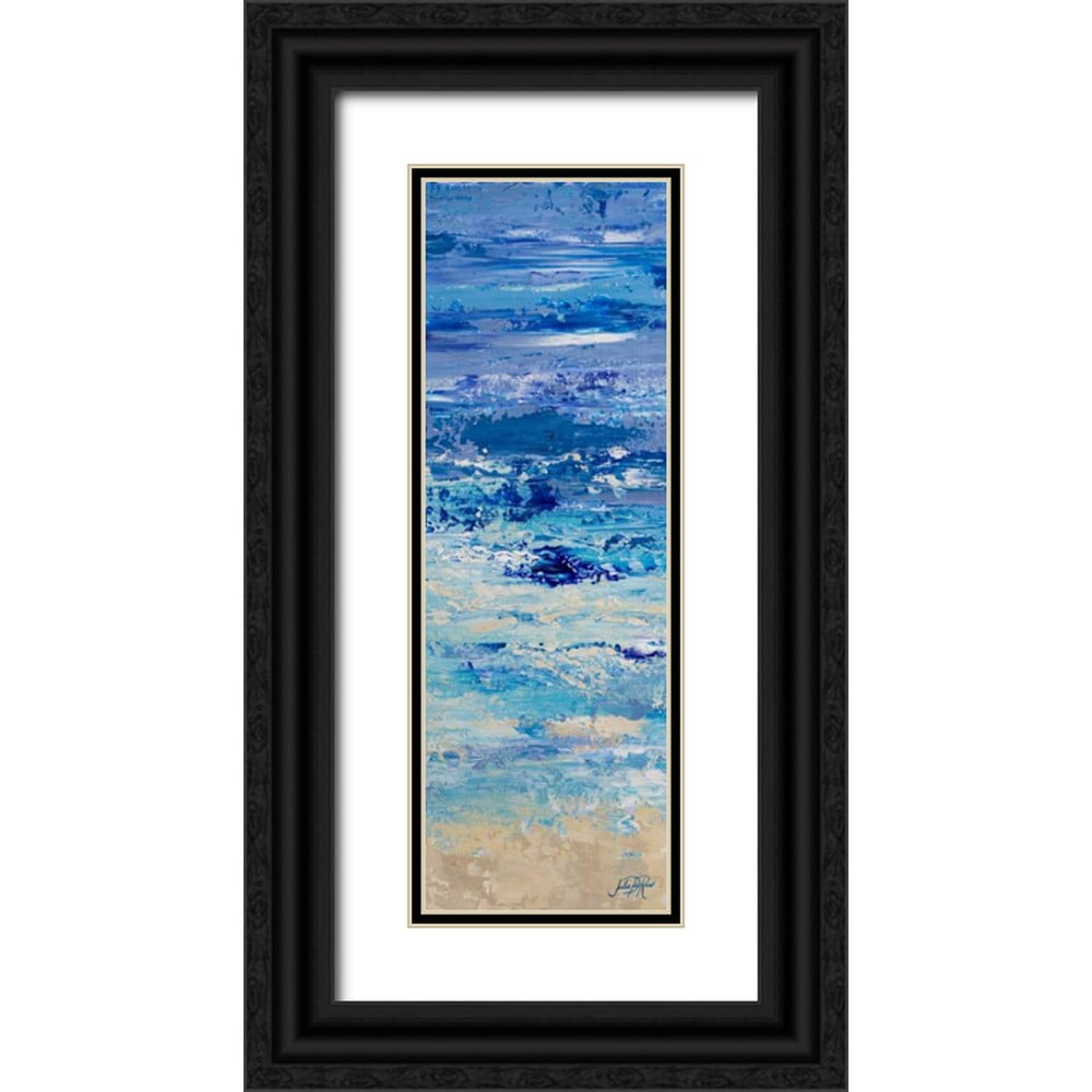 DeRice, Julie 13x32 Black Ornate Wood Framed with Double Matting Museum ...