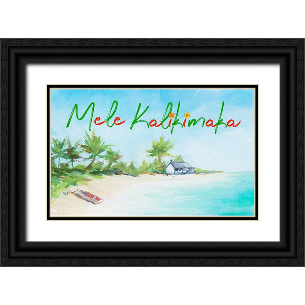 DeRice, Julie 14x10 Black Ornate Wood Framed with Double Matting Museum ...