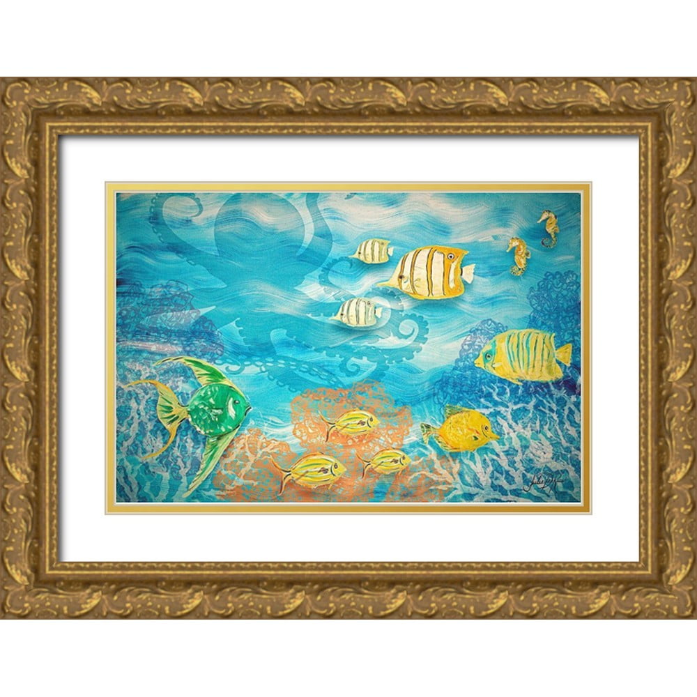 DeRice, Julie 14x11 Gold Ornate Wood Framed with Double Matting Museum ...