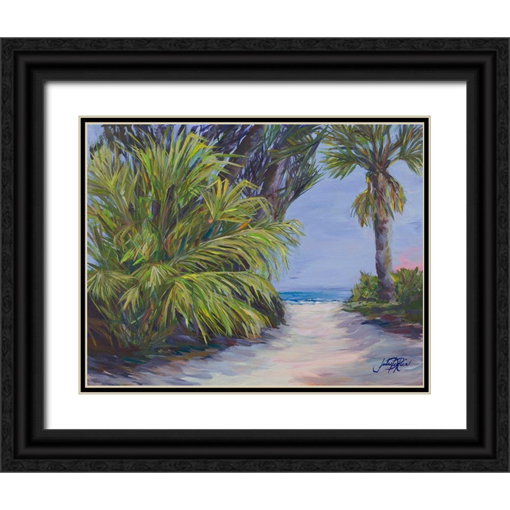 DeRice, Julie 14x12 Black Ornate Wood Framed with Double Matting Museum ...