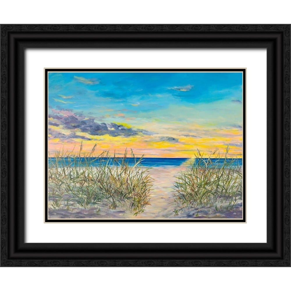 DeRice, Julie 14x12 Black Ornate Wood Framed with Double Matting Museum ...