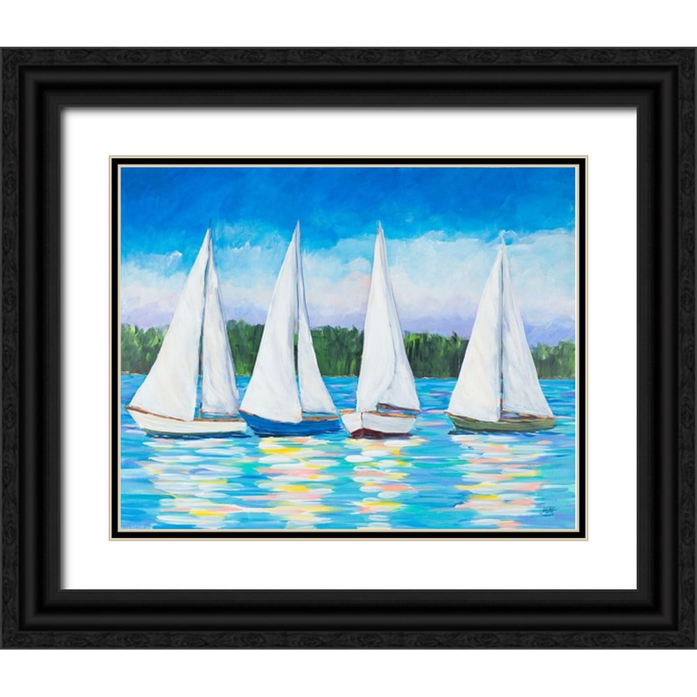 DeRice, Julie 14x12 Black Ornate Wood Framed with Double Matting Museum ...