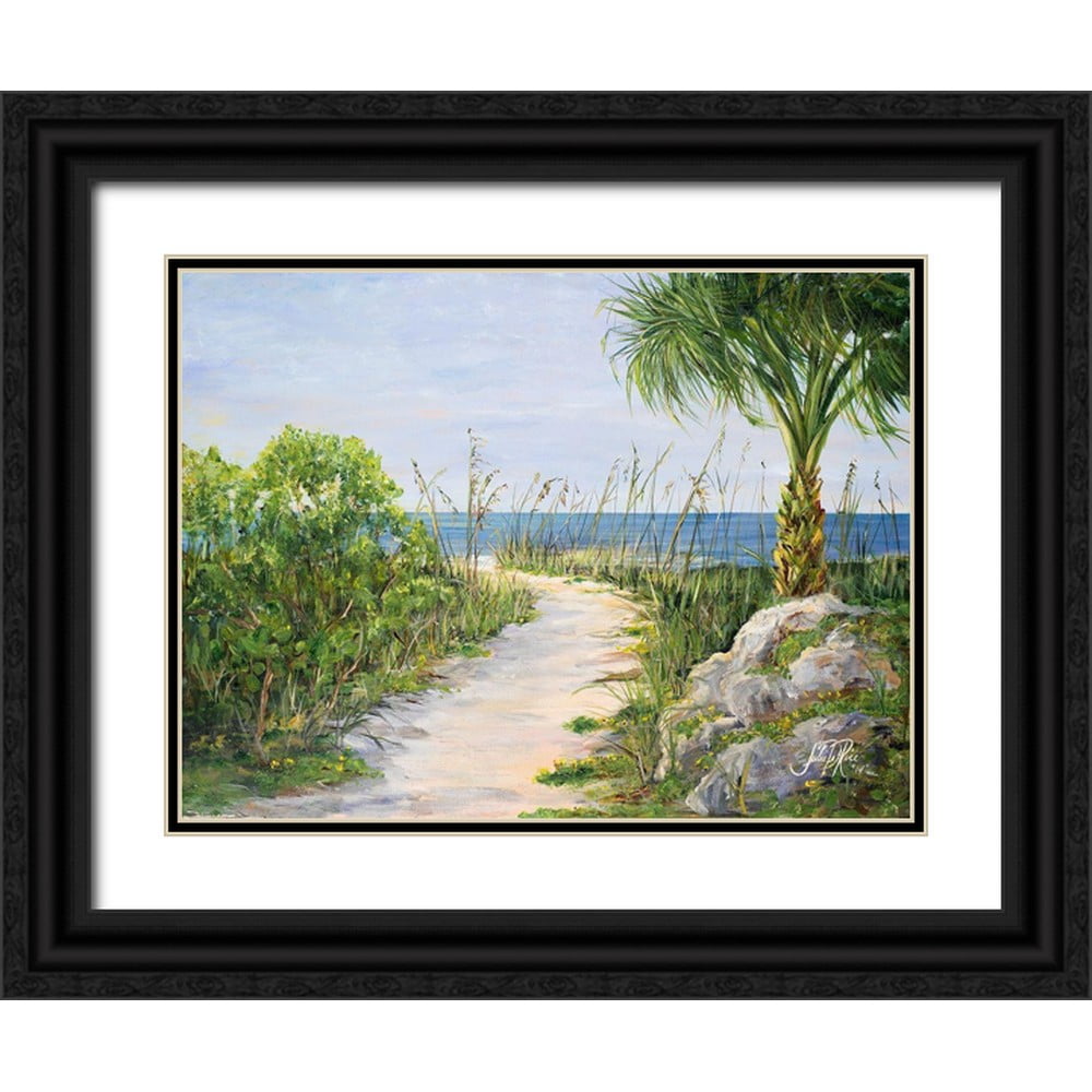 DeRice, Julie 14x12 Black Ornate Wood Framed with Double Matting Museum ...