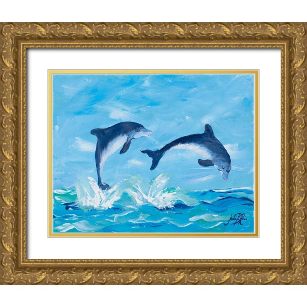 DeRice, Julie 14x12 Gold Ornate Wood Framed with Double Matting Museum ...