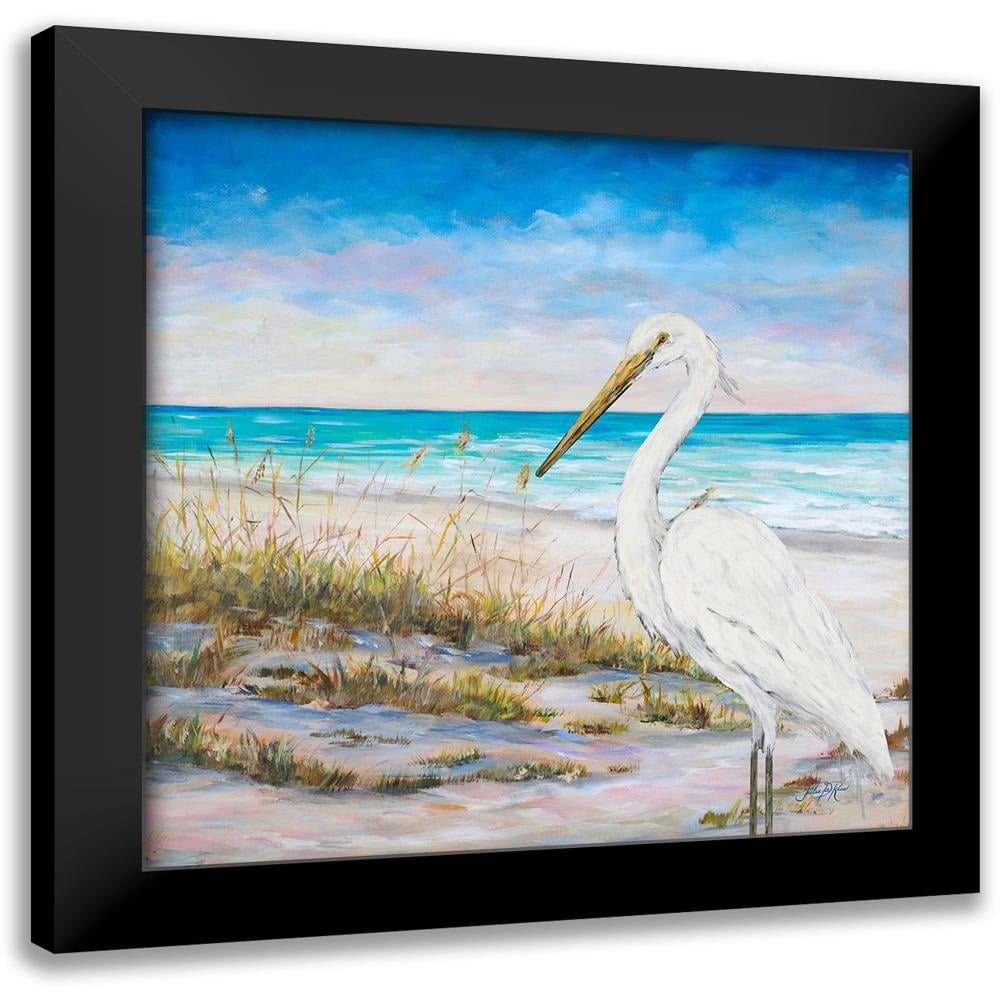 DeRice, Julie 15x15 Black Modern Framed Museum Art Print Titled - Egret ...