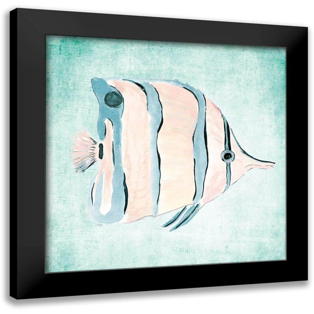 DeRice, Julie 15x15 Black Modern Framed Museum Art Print Titled - Fish ...