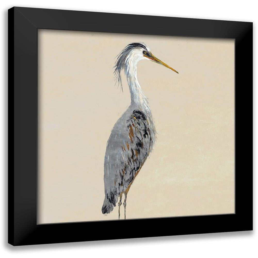 DeRice, Julie 15x15 Black Modern Framed Museum Art Print Titled - Heron ...