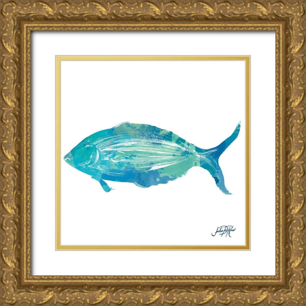 DeRice, Julie 15x15 Gold Ornate Wood Framed with Double Matting Museum ...