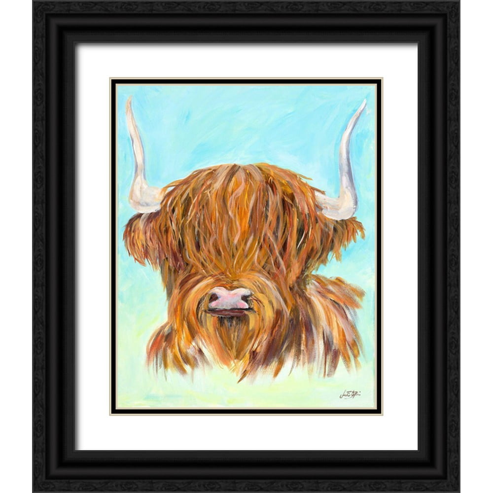 DeRice, Julie 15x18 Black Ornate Wood Framed with Double Matting Museum ...