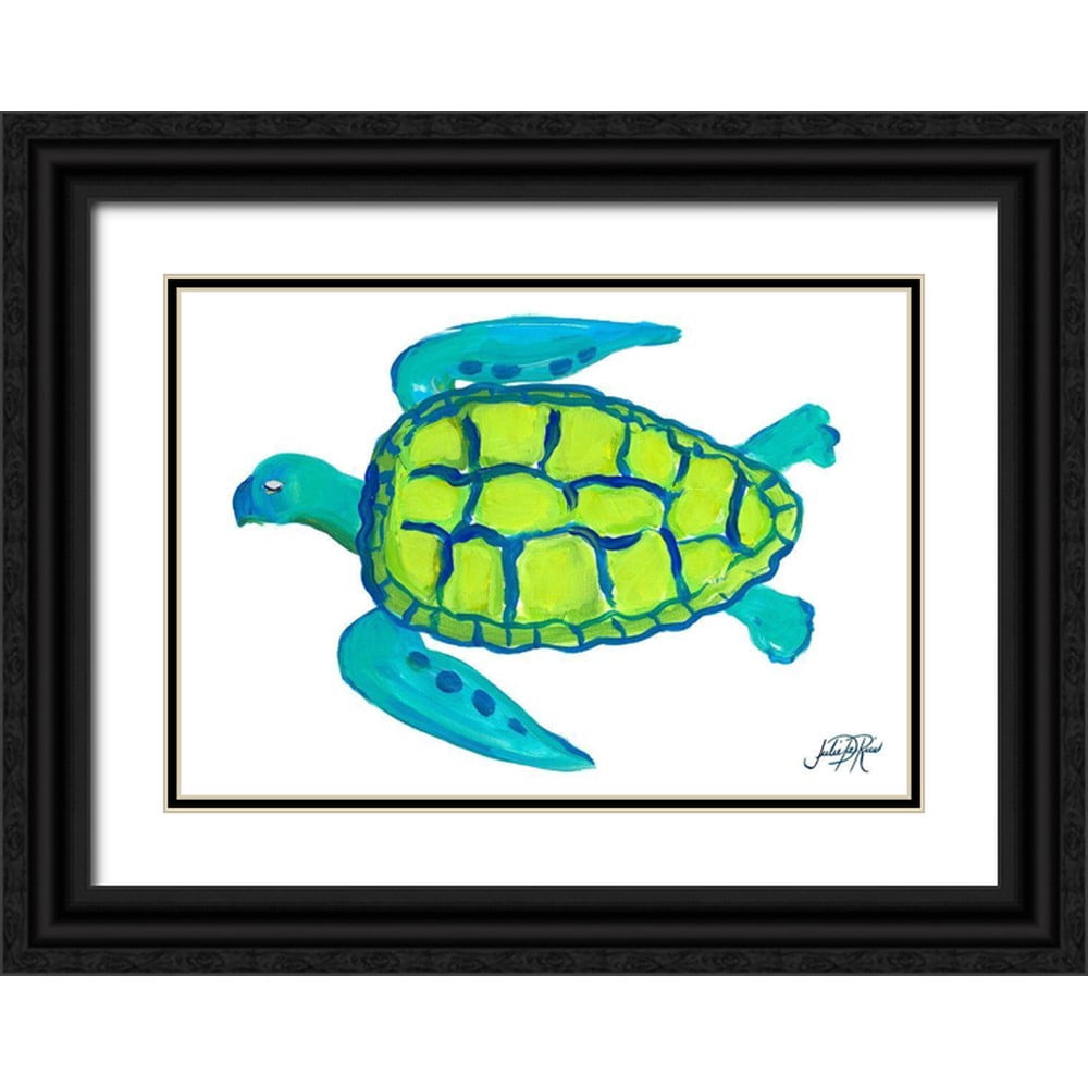 DeRice, Julie 18x14 Black Ornate Wood Framed with Double Matting Museum ...