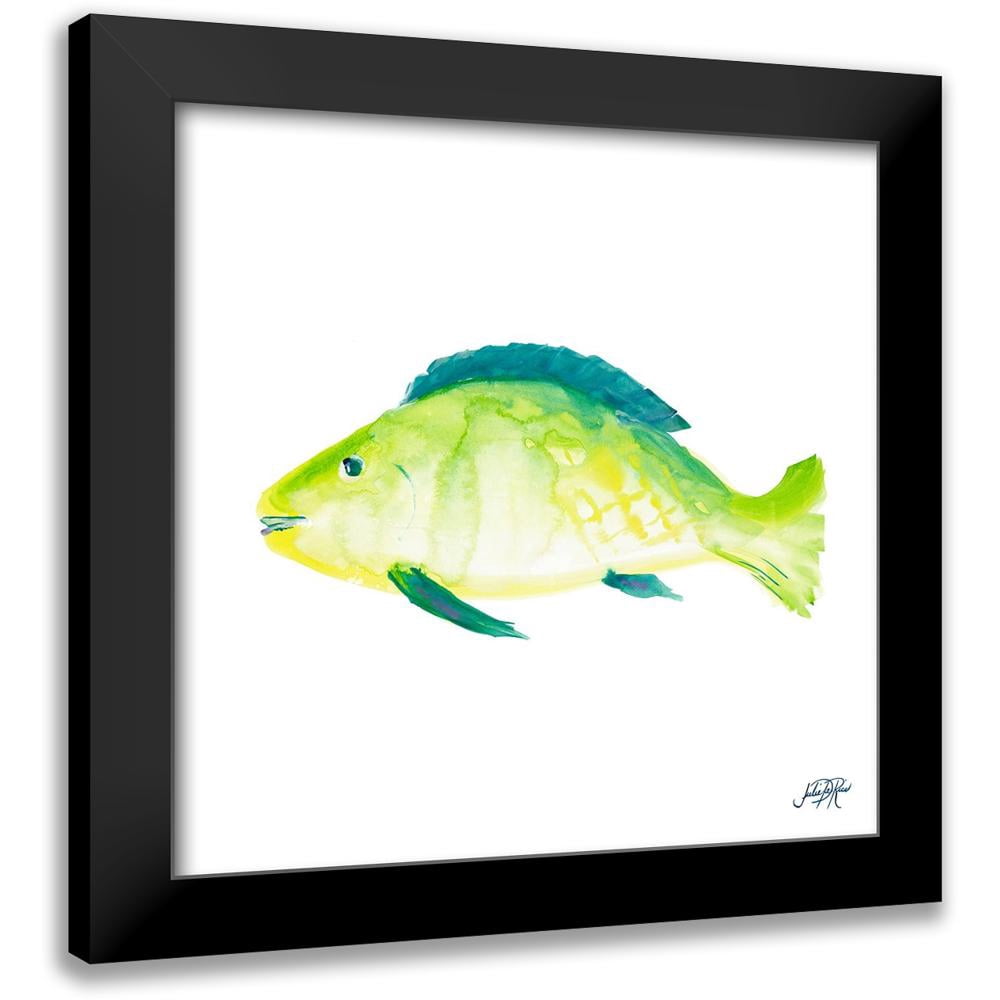 DeRice, Julie 20x20 Black Modern Framed Museum Art Print Titled - Fish ...