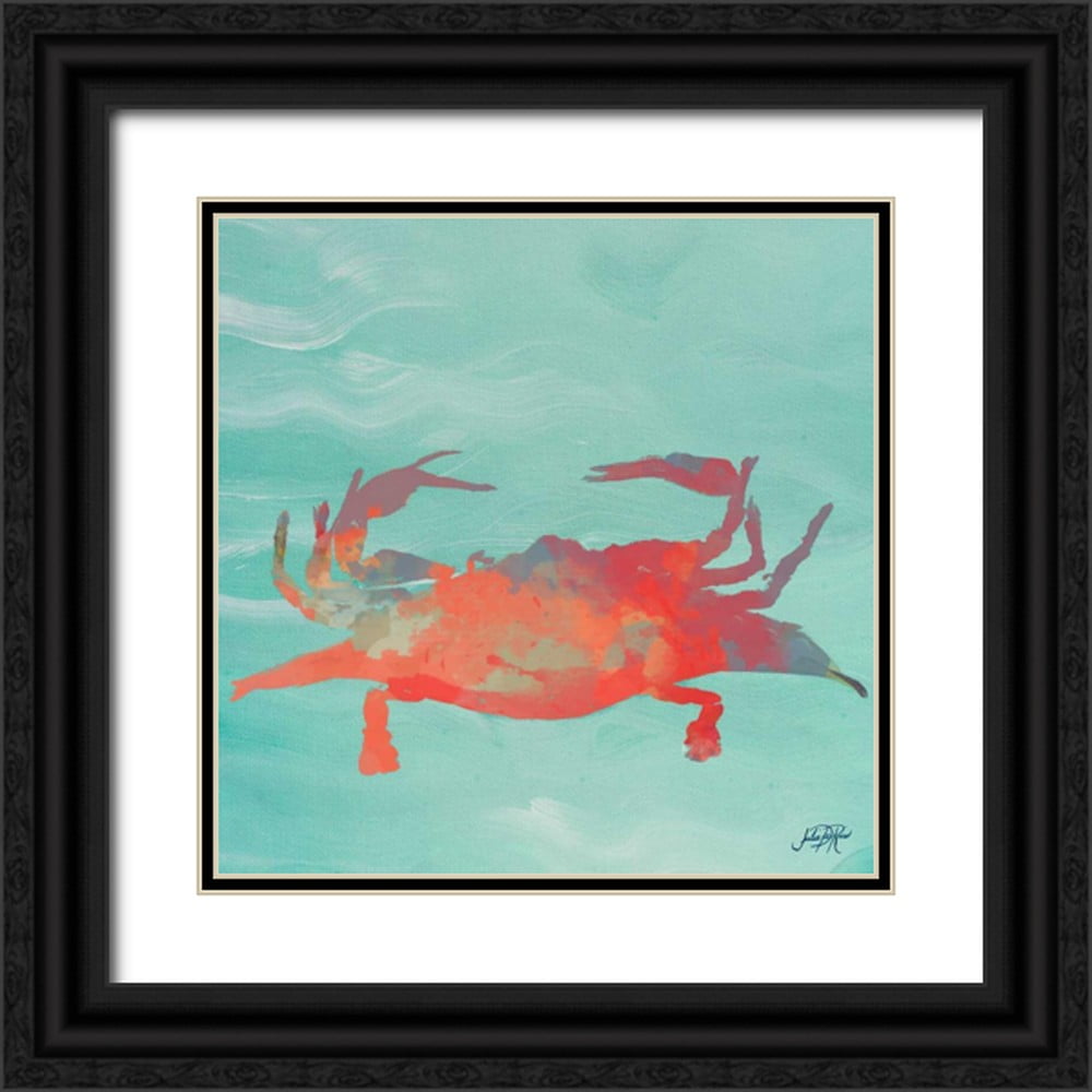 DeRice, Julie 20x20 Black Ornate Wood Framed with Double Matting Museum ...