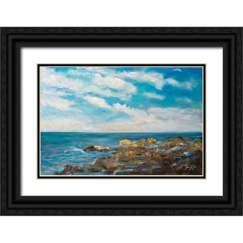 DeRice, Julie 24x17 Black Ornate Wood Framed with Double Matting Museum ...