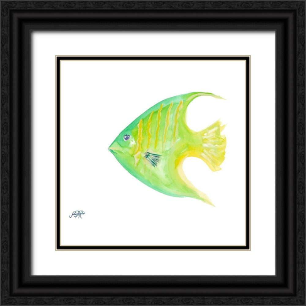 DeRice, Julie 26x26 Black Ornate Wood Framed with Double Matting Museum ...