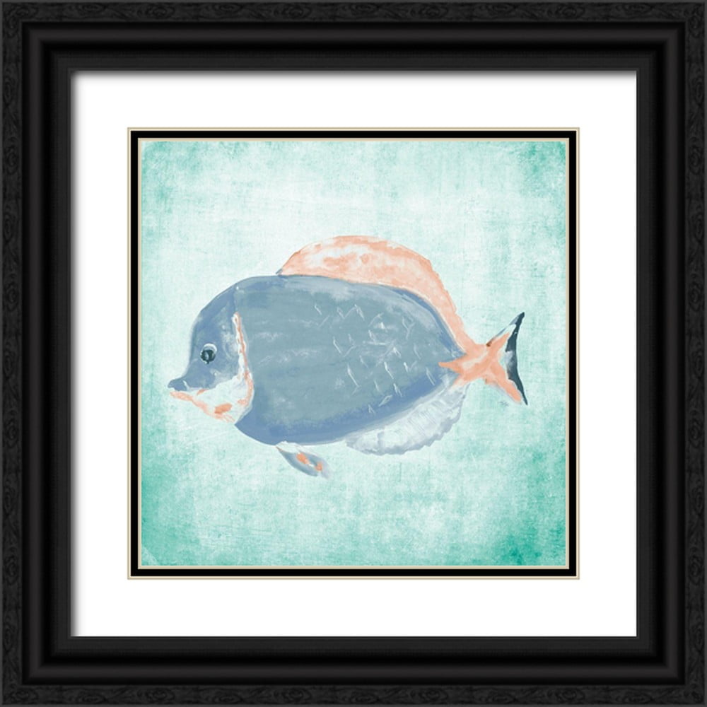 DeRice, Julie 26x26 Black Ornate Wood Framed with Double Matting Museum ...