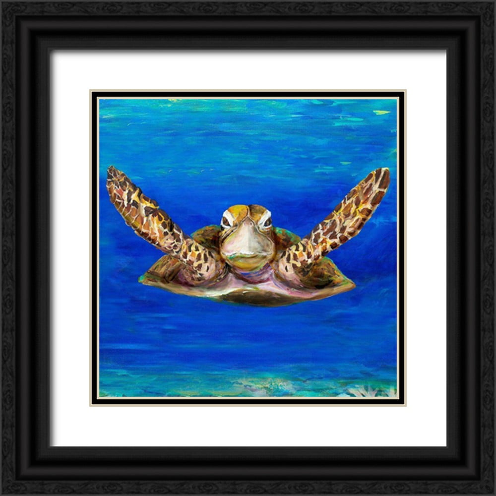 DeRice, Julie 26x26 Black Ornate Wood Framed with Double Matting Museum ...