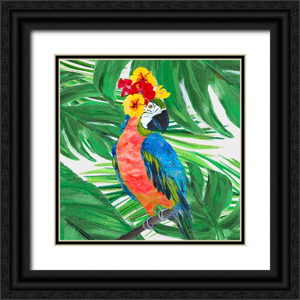 DeRice, Julie 26x26 Black Ornate Wood Framed with Double Matting Museum ...