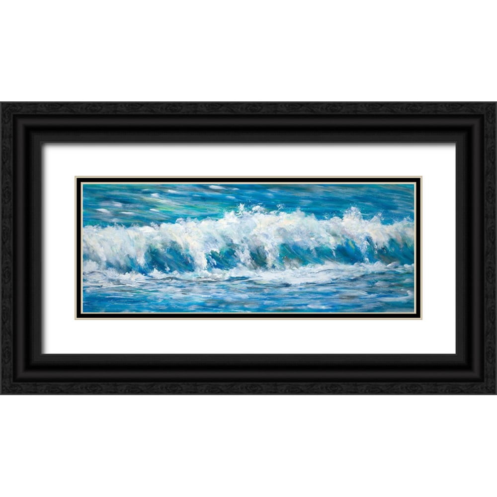 DeRice, Julie 32x15 Black Ornate Wood Framed with Double Matting Museum ...