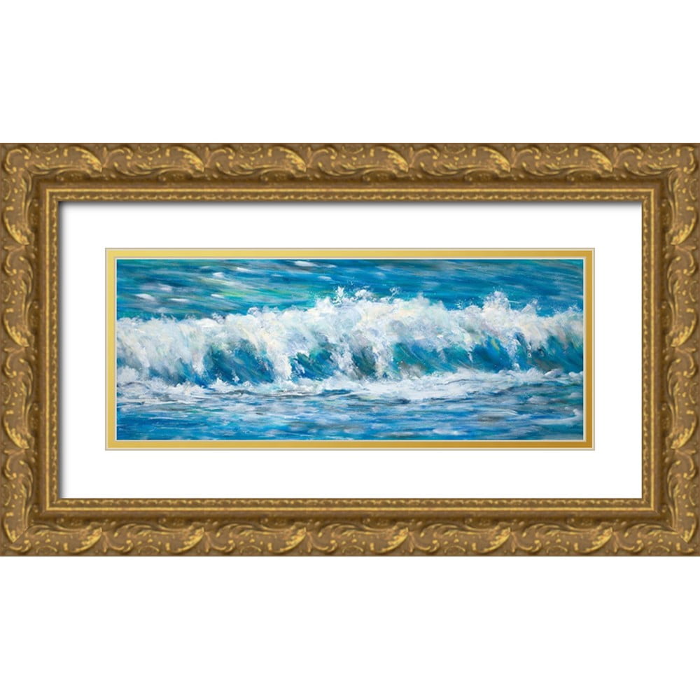 DeRice, Julie 32x15 Gold Ornate Wood Framed with Double Matting Museum ...