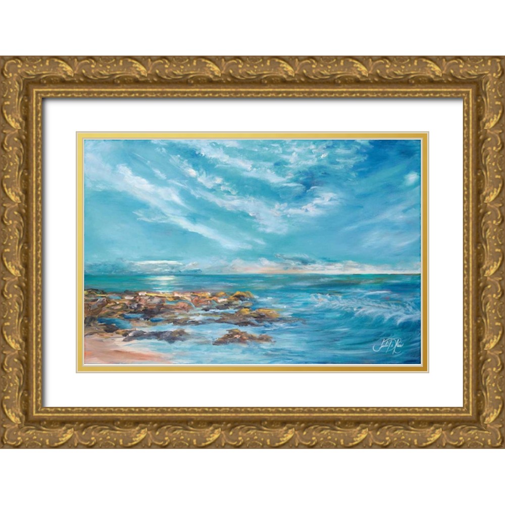 DeRice, Julie 32x23 Gold Ornate Wood Framed with Double Matting Museum ...