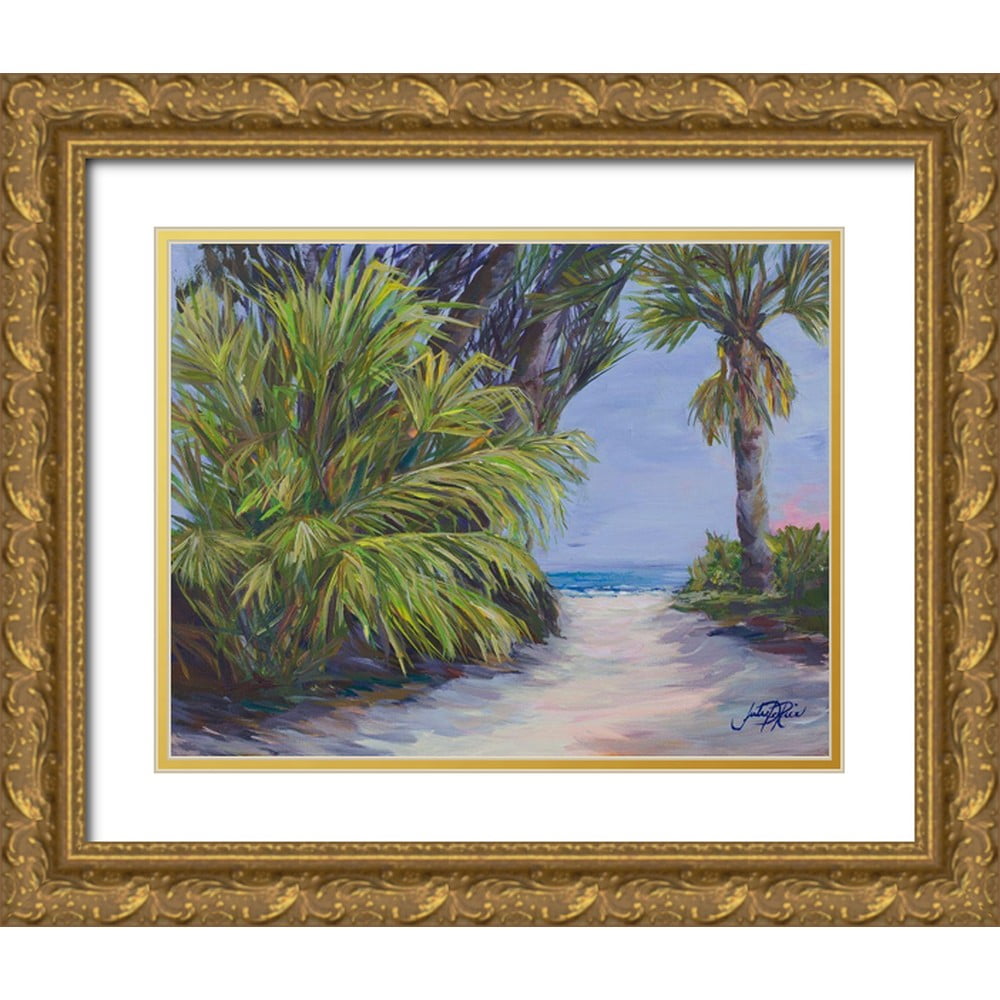 DeRice, Julie 32x26 Gold Ornate Wood Framed with Double Matting Museum ...