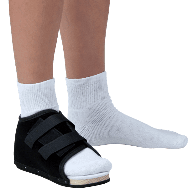 DeRoyal Deluxe Wooden Post-Op Shoe, Female Hook and Loop / Small ...