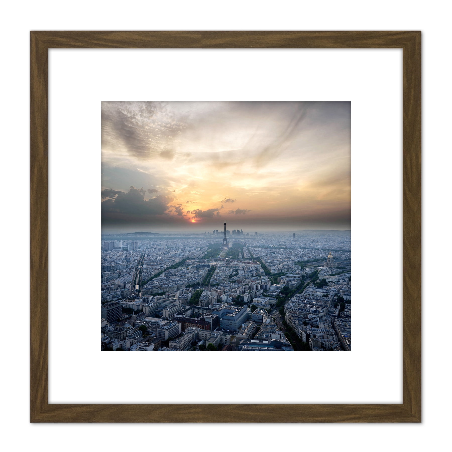 DeSousa Paris Skyline From Montparnasse Photo 8X8 Inch Square Wooden ...