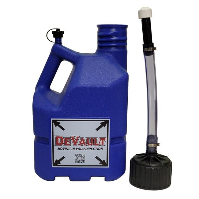 DeVault Enterprises DEV3GAL-B 3 Gallon BLUE Utility Jug w/hose assembly ...