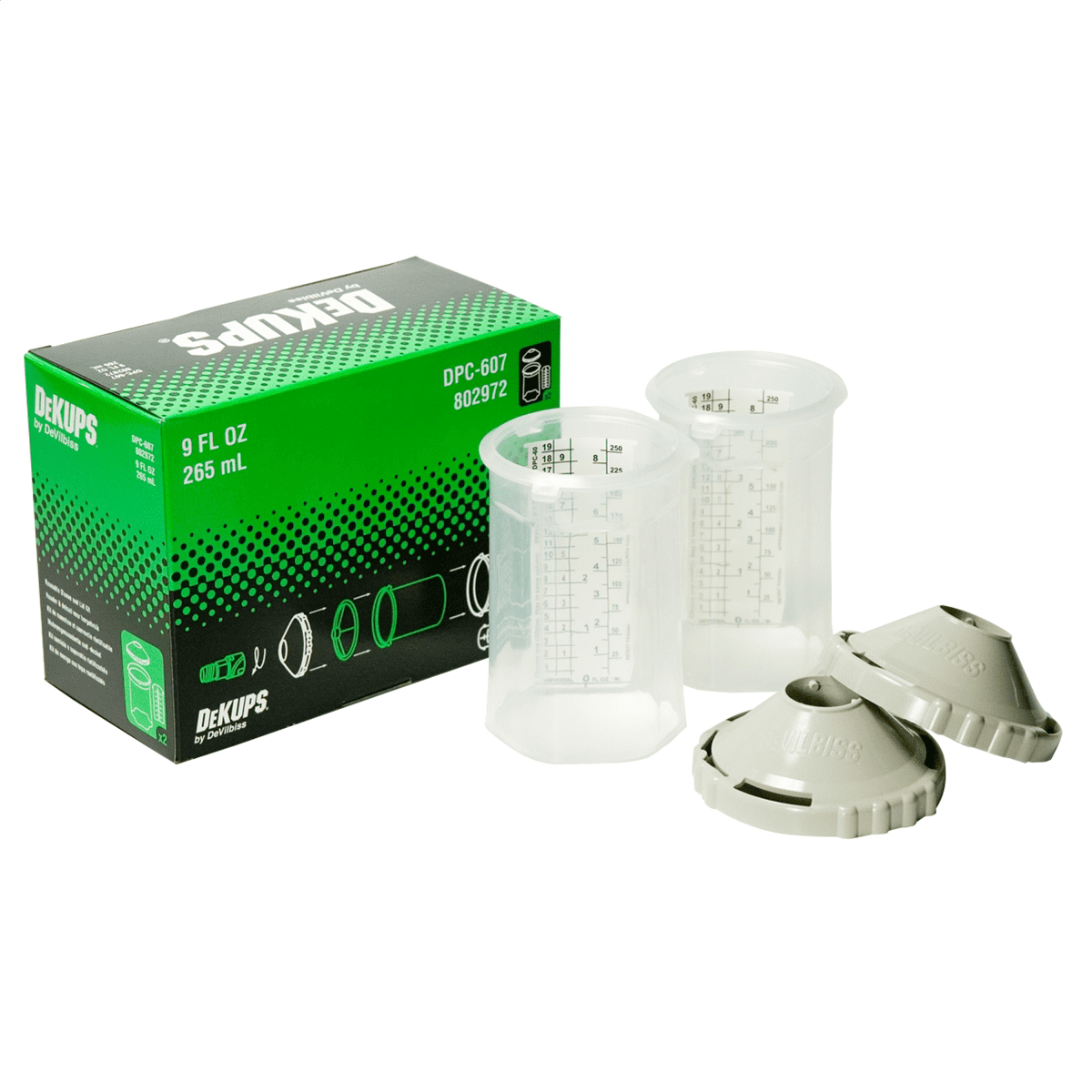 DeVilbiss DEKUPS REUSABLE SLEEVE & LID 9 OZ - Walmart.com