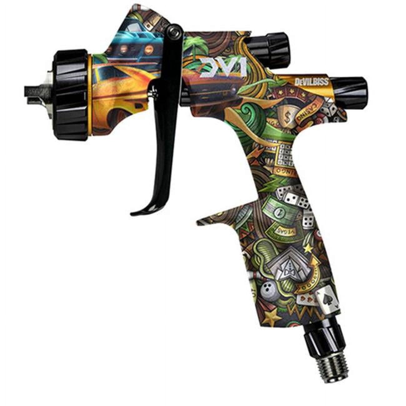DeVilbiss DEV905924 DV1 Basecoat Gambler Digi Uncupped HVLP Spray Gun ...